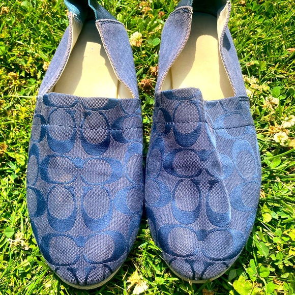 Coach | Shoes | Coach Navy Blue Slip On Shoes Marvis | Poshmark